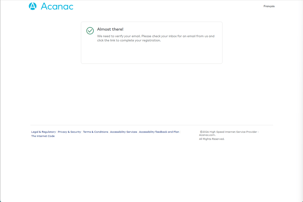 Registering for MyAccount