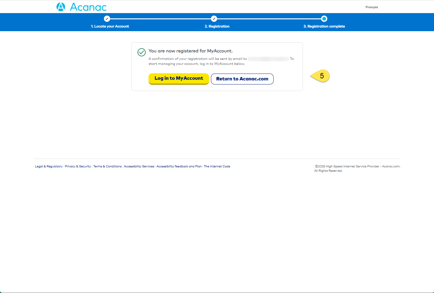 Registering for MyAccount
